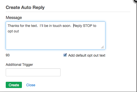 Configuring Auto Replies | CallFire